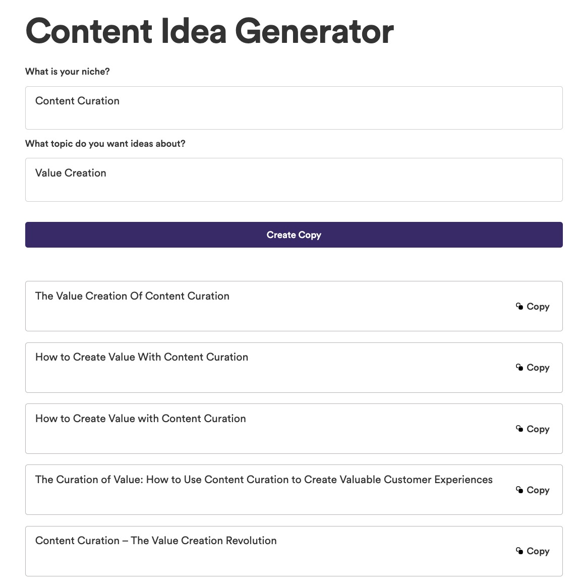 Get Ideas Titles On What To Write About Content Idea Generator T5 