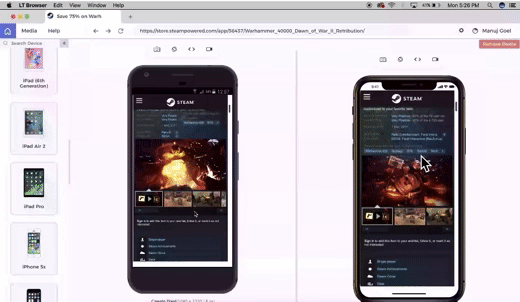 Test your website or app across devices, browsers and operating systems ...